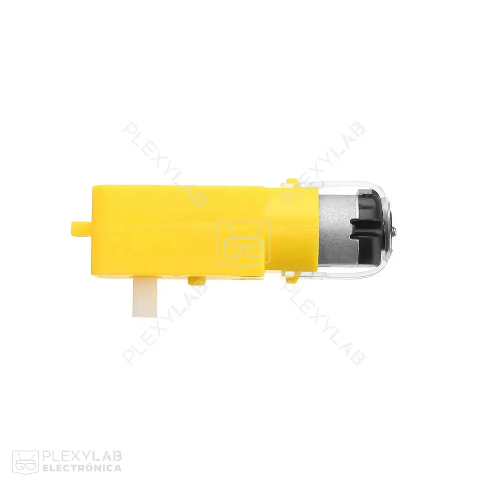 Motor DC 3V-12V TT con reductor 1:48, color amarillo, con engranajes de ...